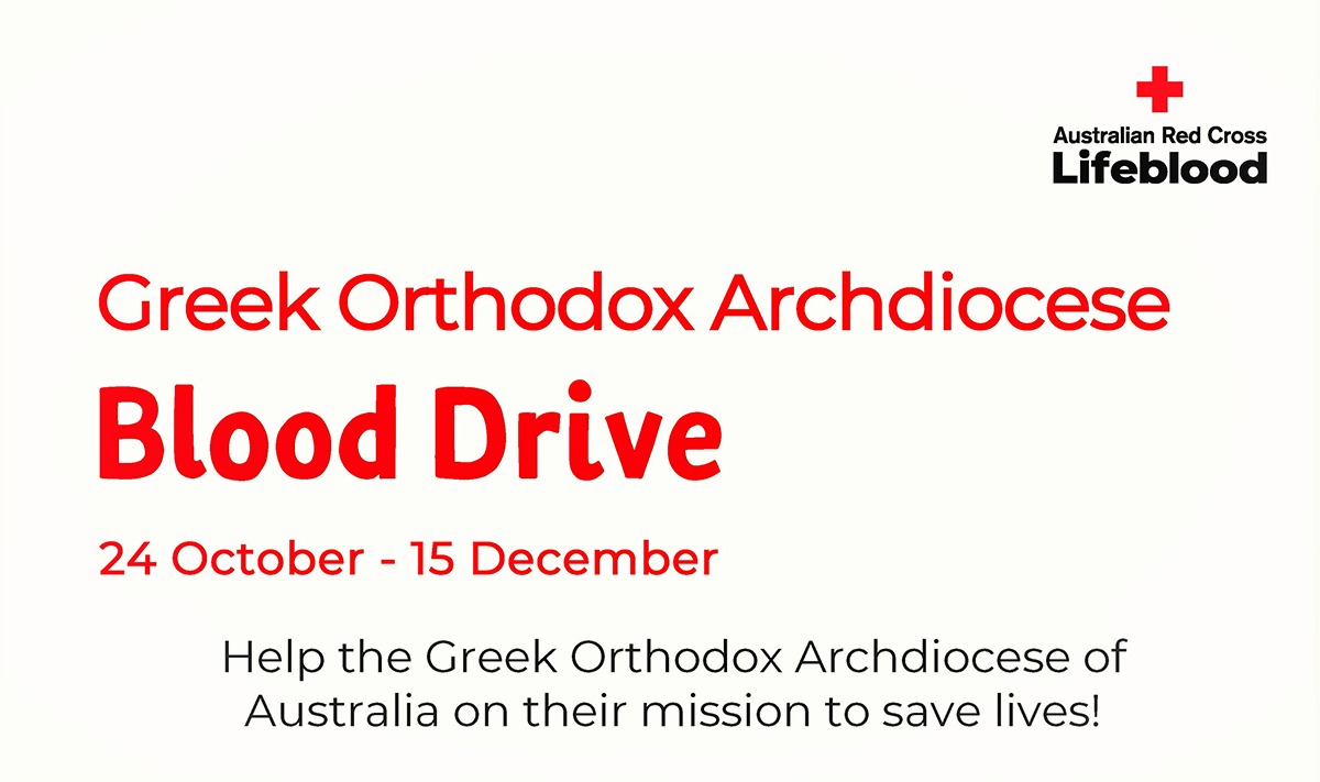 Greek Orthodox Archdiocese Blood Drive – Parish of St Sophia & Three ...